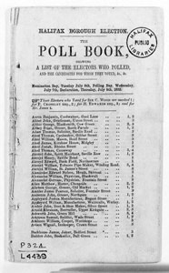Halifax Borough Election, July 7th 1852 The Poll Book: From Weaver to Web